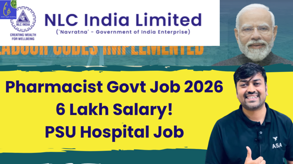 NLC India Limited Pharmacist Recruitment 2026 – ₹6 Lakh Salary ...